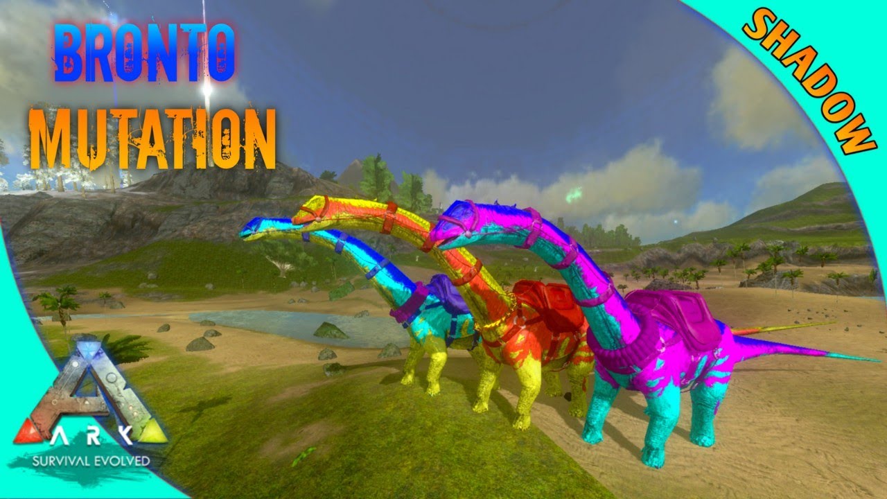 ark mobile. EP15. ทำ#bronto สีบัคกันเถอะ Colour Mutation fully mutated #เกมมือถือ - YouTube