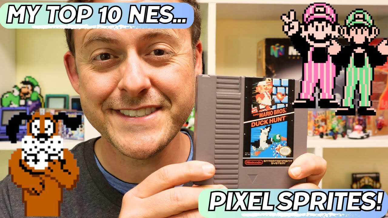 My Top 10 NES Pixel Sprites | Iconic 8-Bit Gaming Art - YouTube