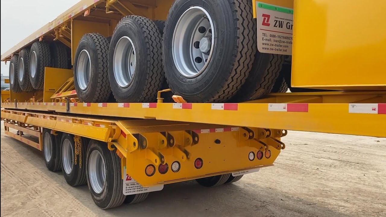 ZW Group Tralier with 40 ft Flatbed is export to ship Costa Rica for ...