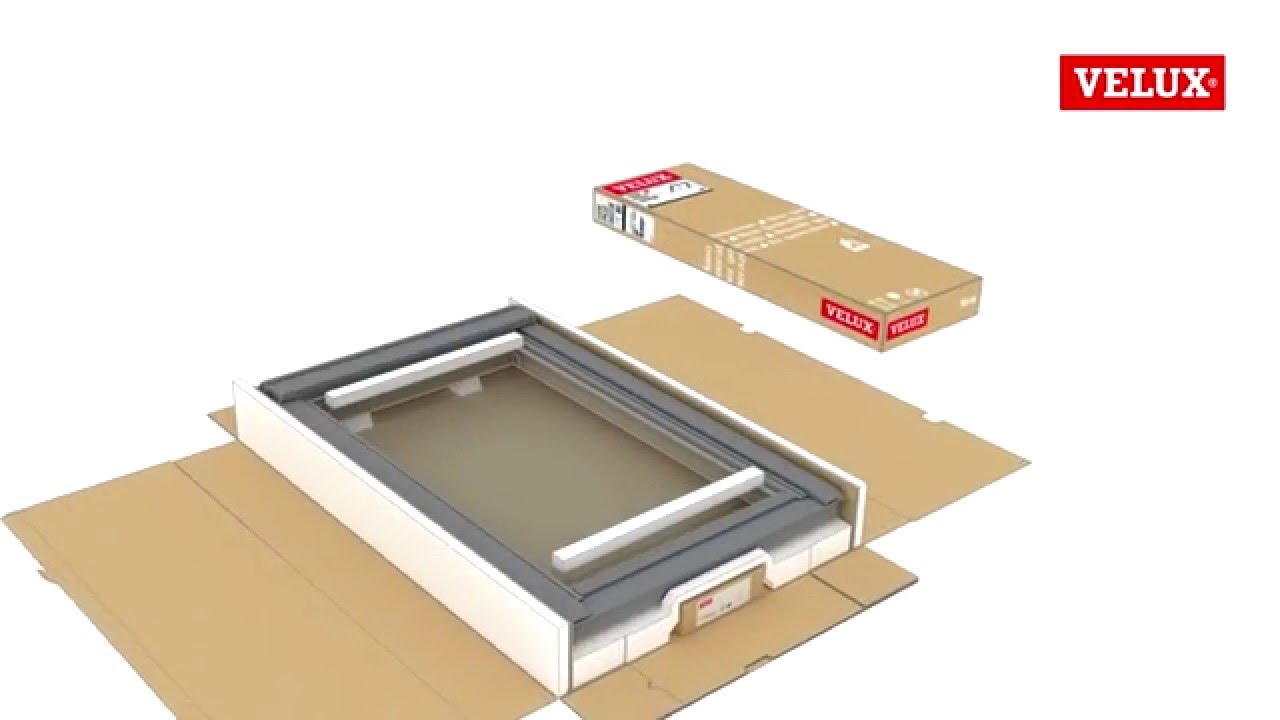 VELUX GZL-B roof window installation - YouTube