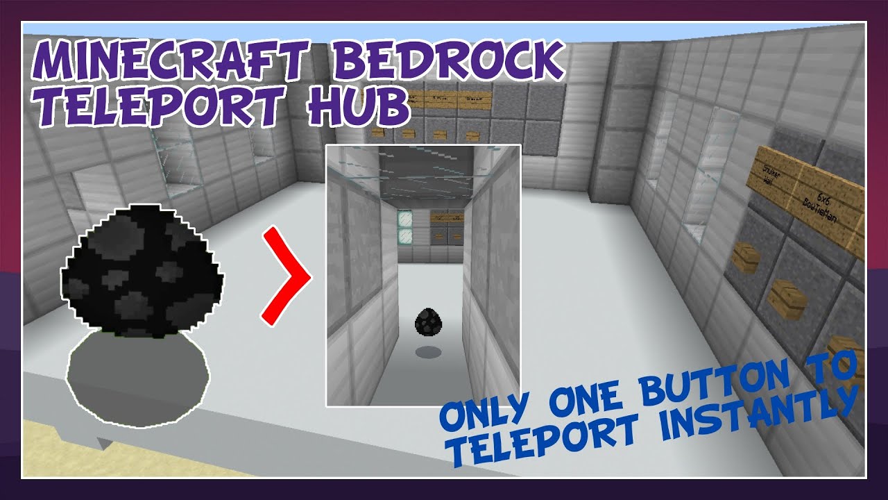 How To Build A Teleport Hub With Command Blocks Minecraft Bedrock how-to-build-a-teleport-hub-with-command-blocks-minecraft-bedrock