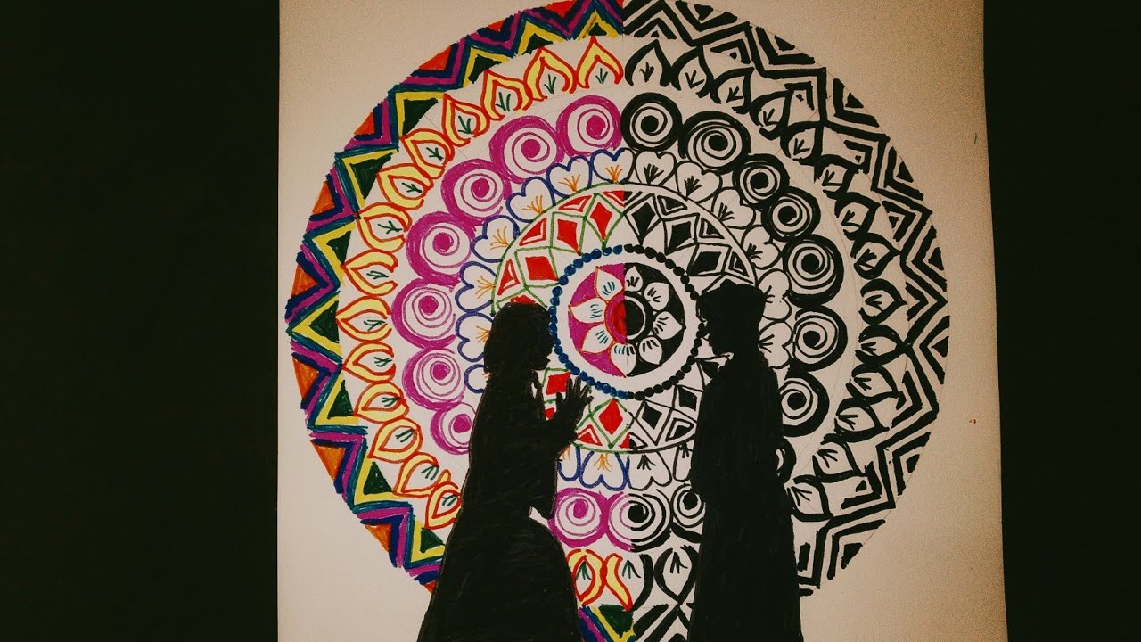 Mandala Art drawing of Wednesday and Enid/Mandala art drawing/Wednesday ...