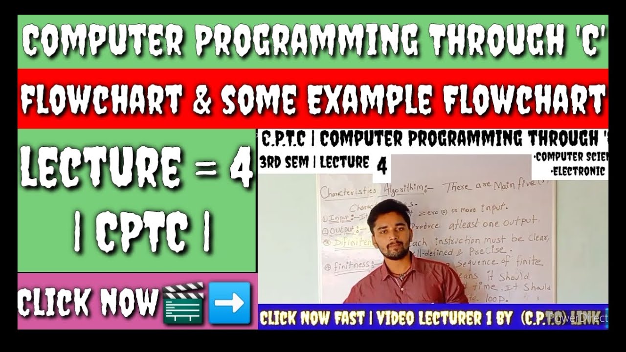 Some Example Of Flowchart C language lecture 4 - YouTube