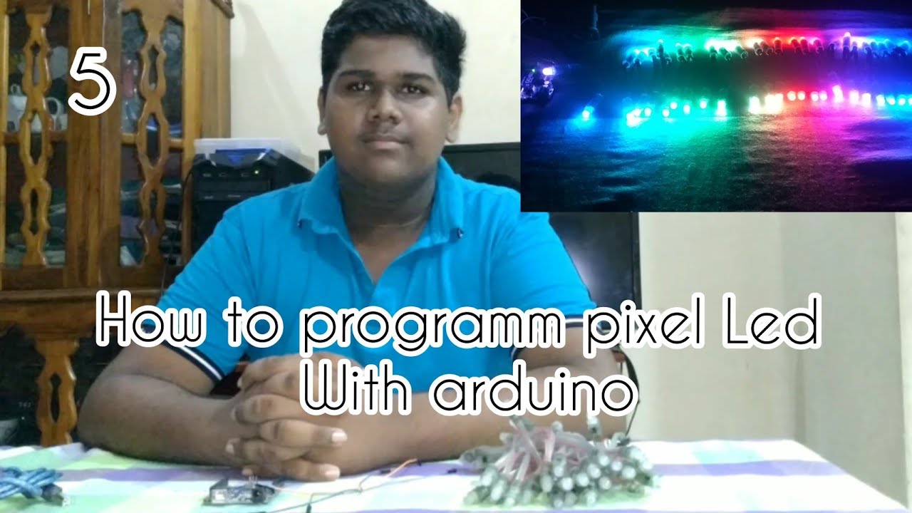 how to programm with pixel Led With arduino -( arduino - sinhala ) - YouTube
