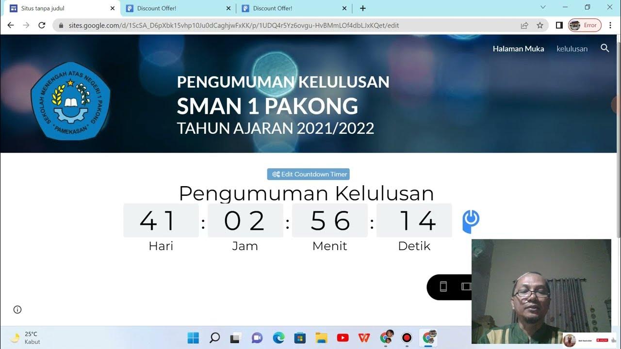 Cara Membuat Countdown (Hitung Mundur) Pengumuman Kelulusan di Google ...