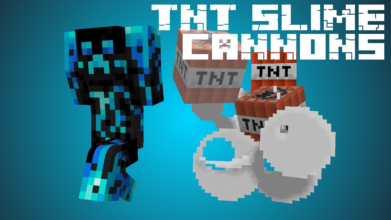 Minecraft - TNT Slime Cannon! {Simple Tutorial} - YouTube