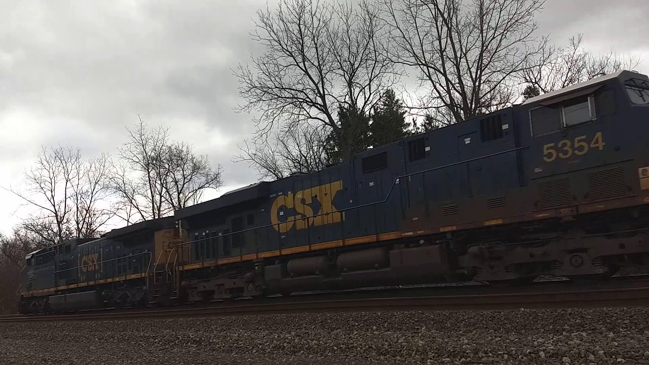 csx q560 eastbound in Churchville milepost 385 - YouTube