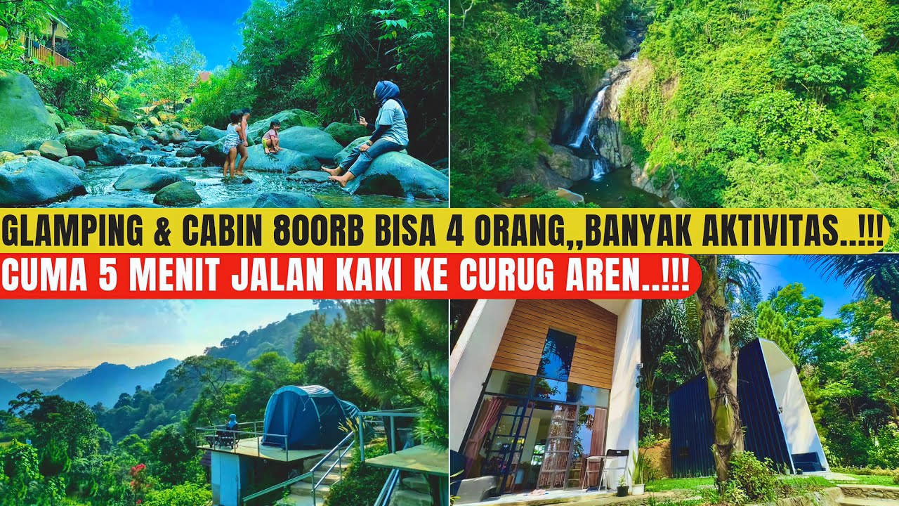 SENTUL TERBARU..GLAMPING & CABIN DI ATAS SUNGAI..! Bukit Bidadari ...