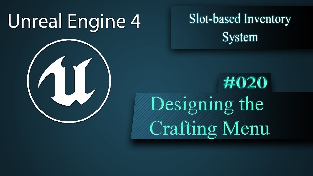 [Eng] Slot-based Inventory System: Designing the Crafting Menu #020 ...