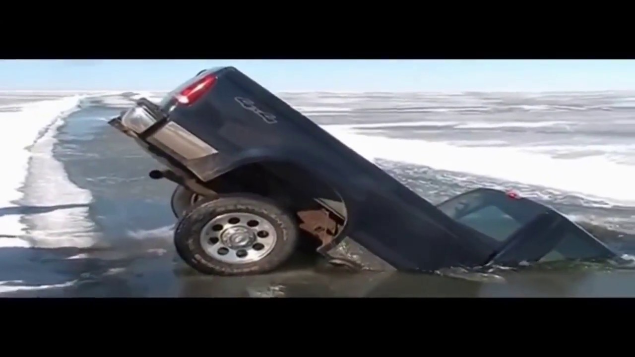 Vehicles Falling Through Ice Compilation - YouTube