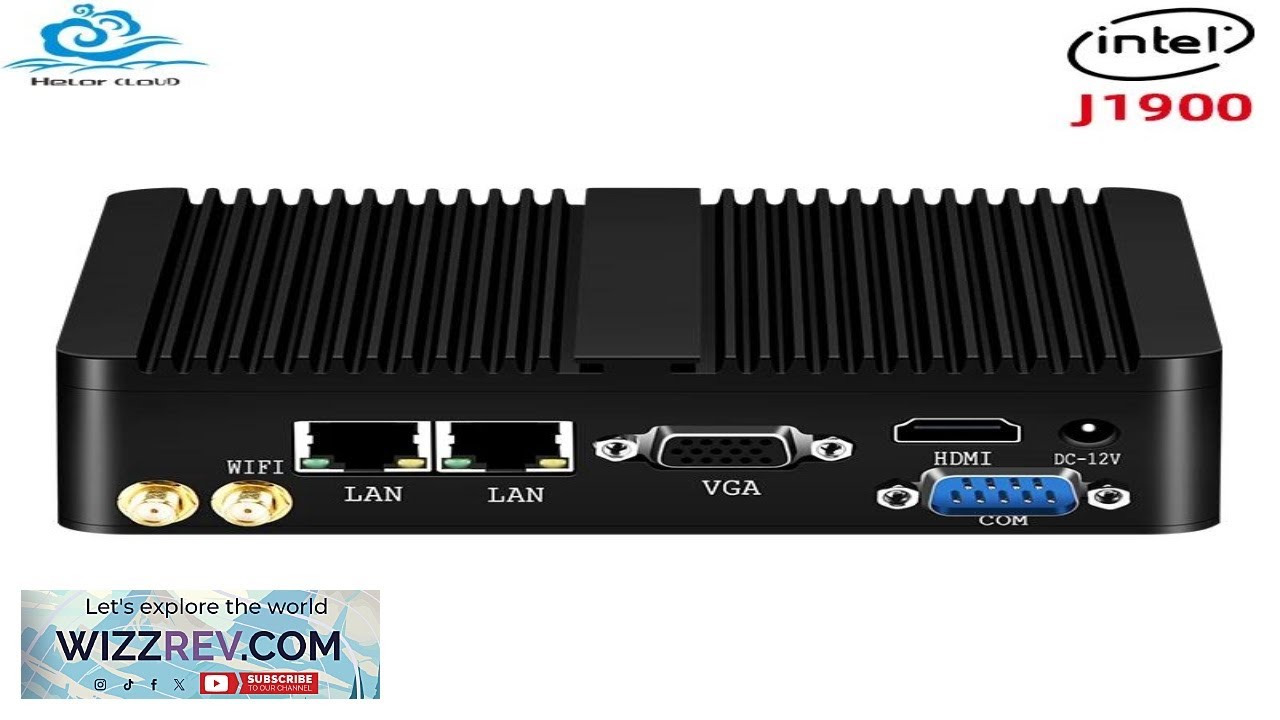Fanless Industrial Mini PC Intel J1900 Quad Cores 2xGigabit Ethernet ...
