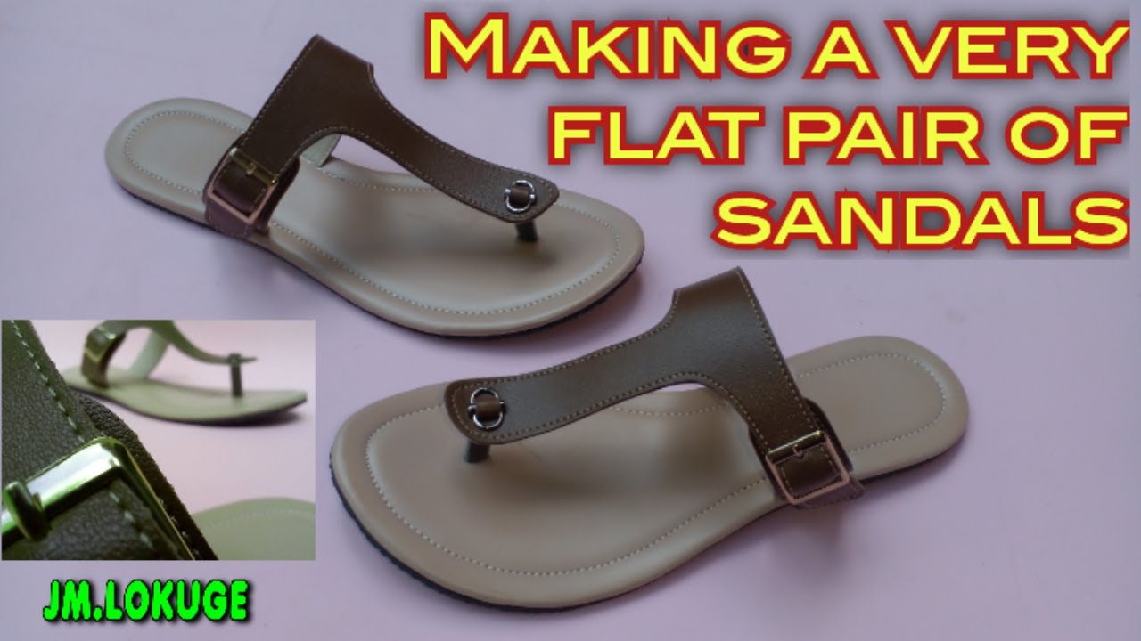 how to make sandals at home. - YouTube