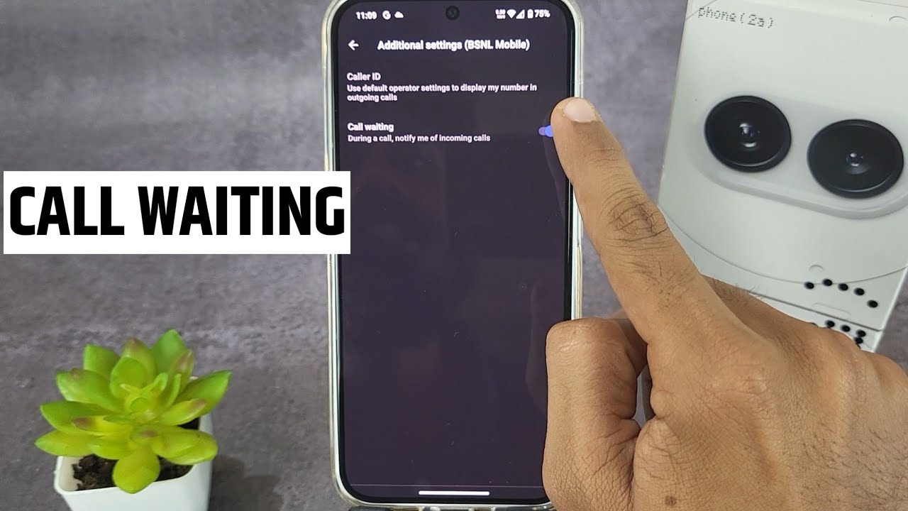 how to turn on / turn off call waiting in nothing phone 2a - YouTube