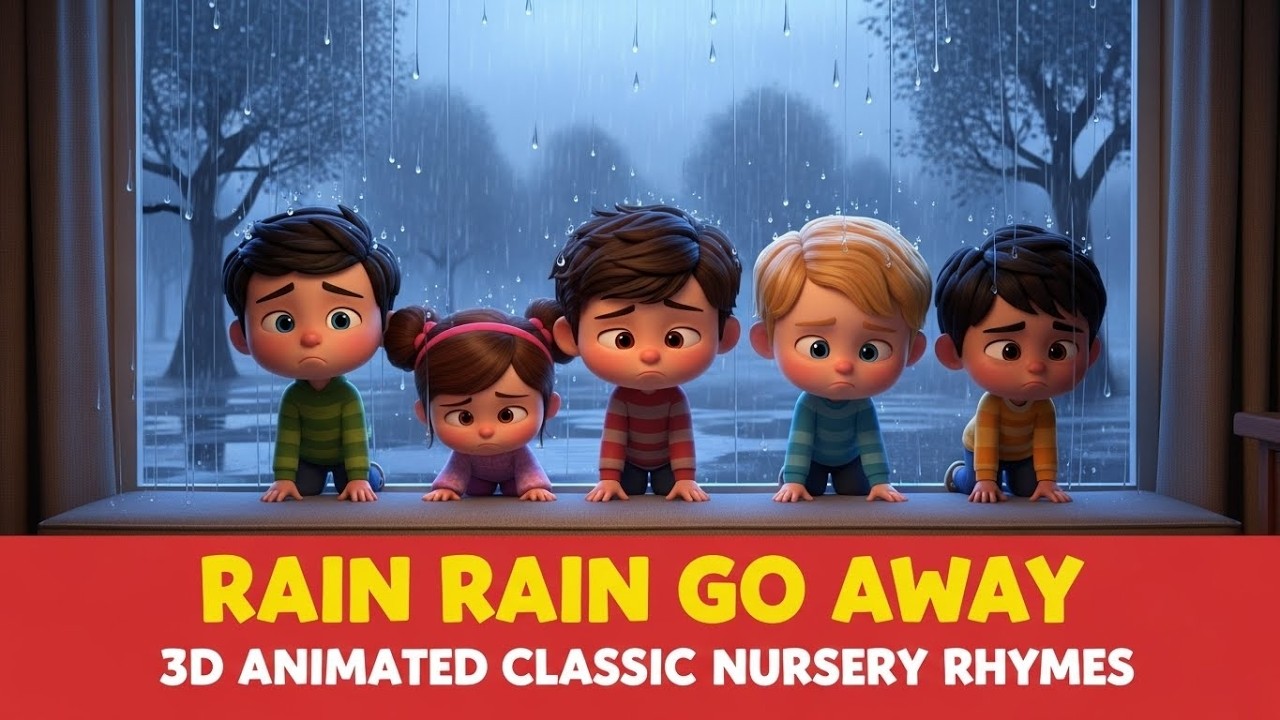 Rain, Rain, Go Away | 3D Animated Nursery Rhyme #RainRainGoAway # ...