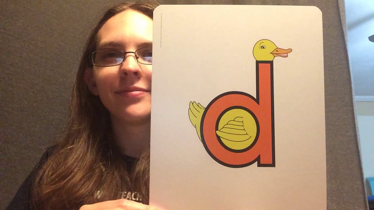 Letterland D (Dippy Duck): finding her sound in words - YouTube
