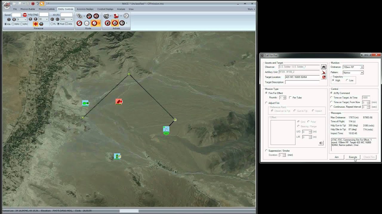 MACE Call for Fire - Grid Adjust Fire - YouTube
