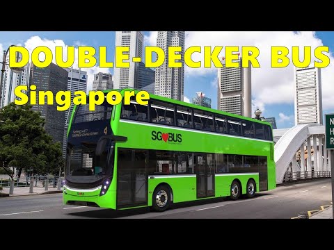 Double-decker Bus ride in Singapore.