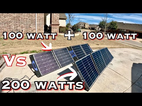 TWO Shade Stopper 100 watt panels VS ONE 200 watt solar panel. Which is ...