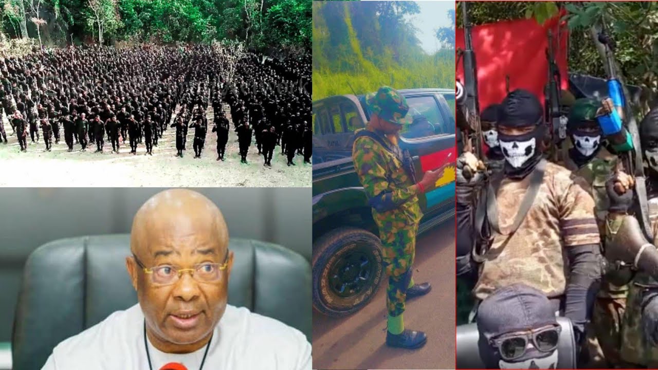 Heavily Armëd Biafra Army Surrender To Hope Uzodinma In Imo State For ...