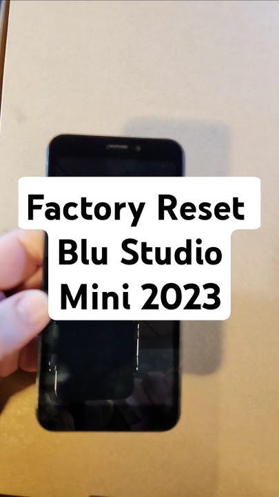 Factory Reset Hard Reset Blu Studio Mini 2023 - YouTube