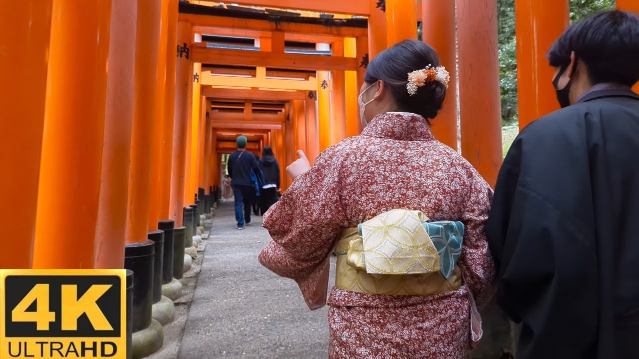 Kyoto Japan - Tour of Fushimi Inari At Dusk [4K] - YouTube