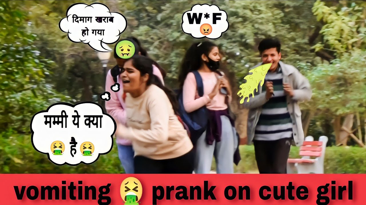 Stranger Girls Vomiting Prank On Park | - YouTube