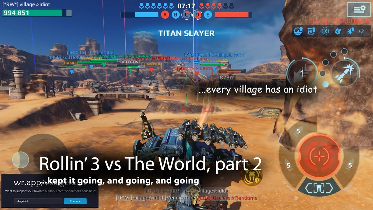 Rollin' 3 vs. The World, part 2 - YouTube