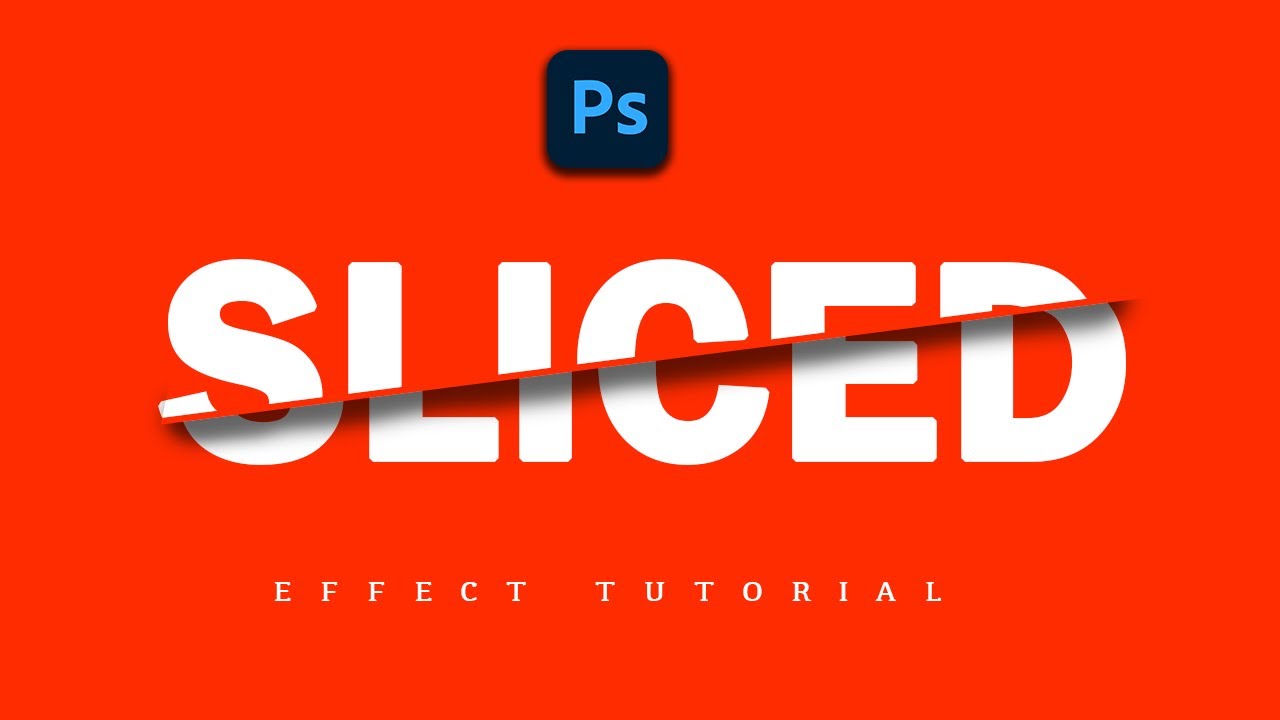 Sliced Text Effect in Photoshop - YouTube