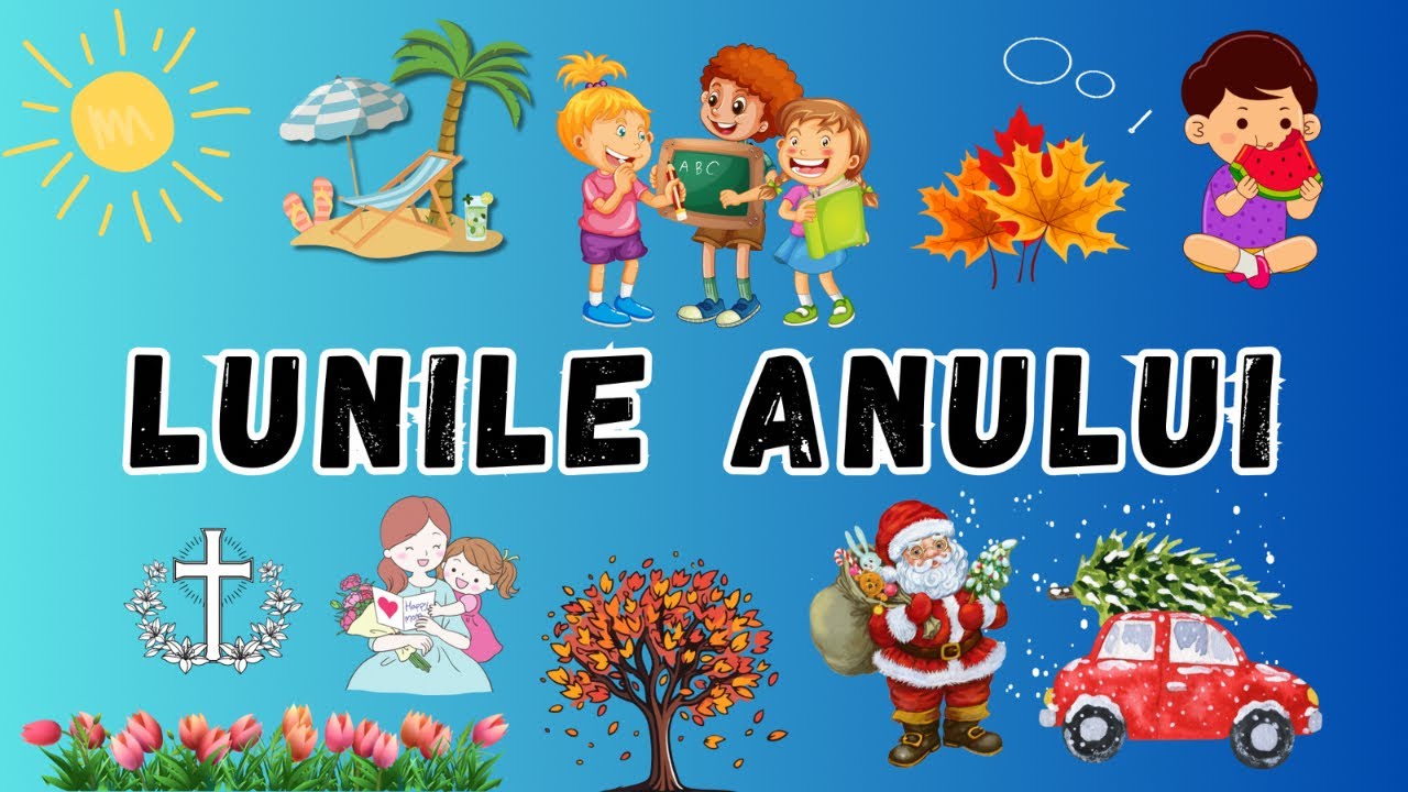"Lunile Anului pentru Copii: Învață Lunile Anului Distractiv" - YouTube