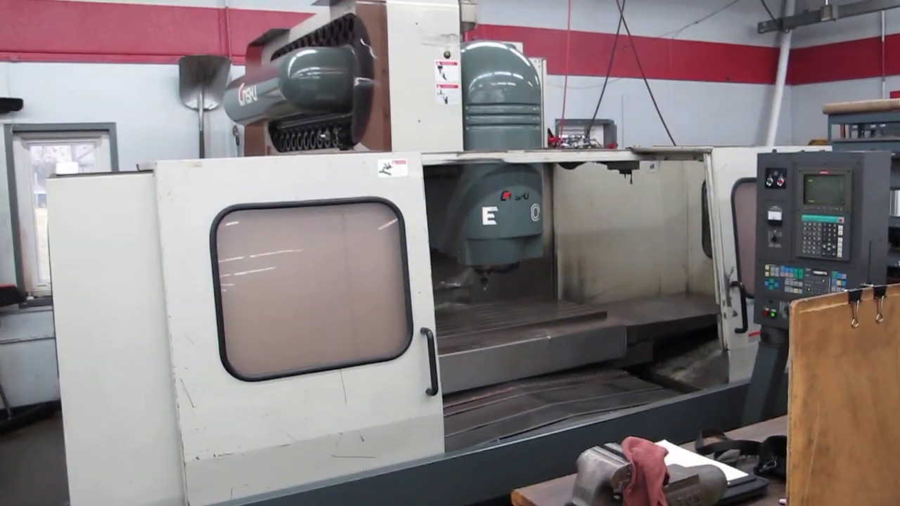 Enshu EV-650 CNC 50-Taper CNC Vertical Machining Center - YouTube