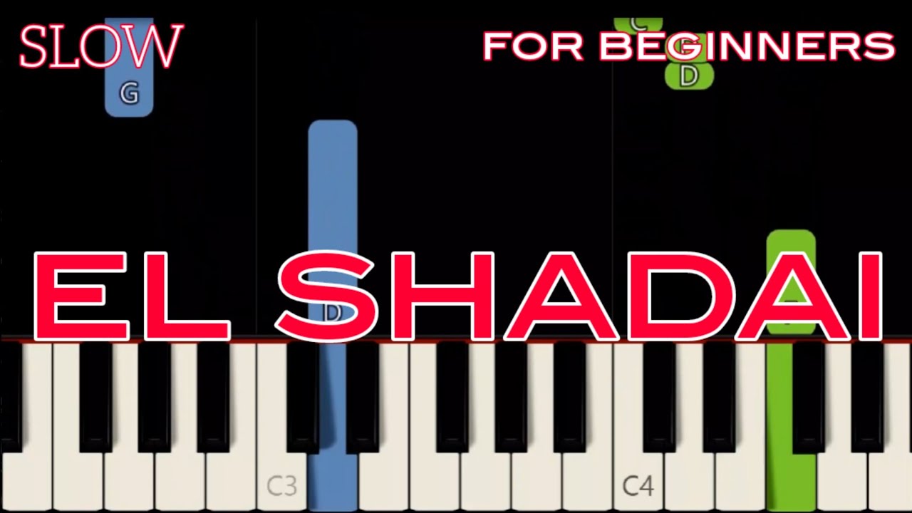 EL SHADAI [ HD ] | EASY PIANO - YouTube