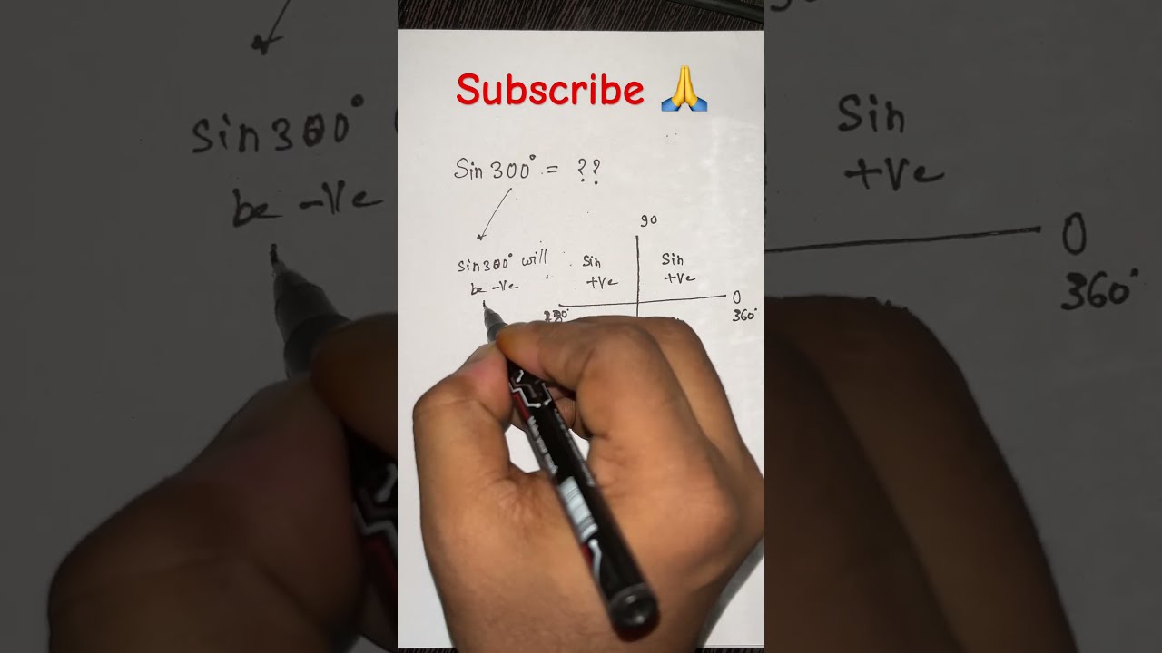 Value Of Sin 300 Degrees Trigonometry maths mathshorts shortvideo Value Of Sin 300 Degrees Trigonometry maths mathshorts shortvideo