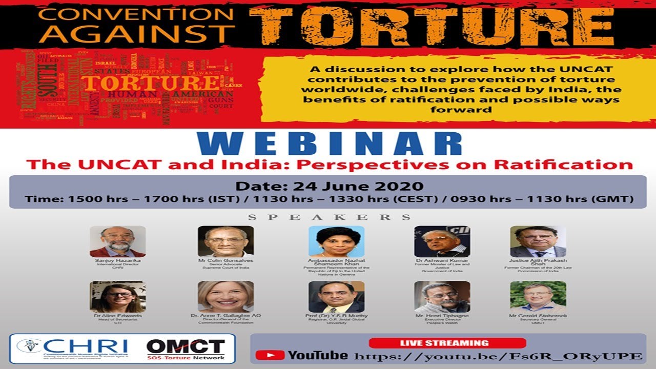 The UNCAT and India: Perspectives on Ratification - YouTube