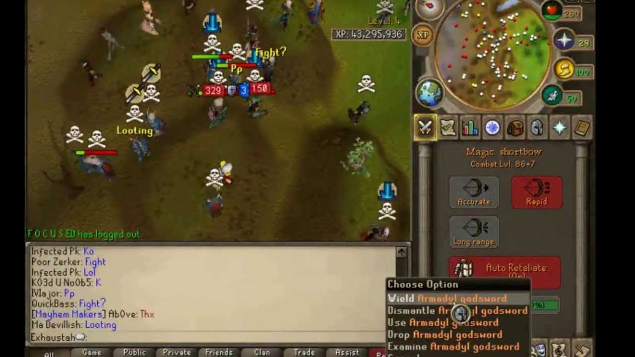 EXHAUSTAH * 99 STR AGS PURE * RuneScape Combo Pking Ags/Dds/ G Maul ...