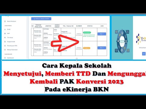 Cara KS Menyetujui, Memberi TTD, dan Mengunggah Kembali PAK Konversi ...