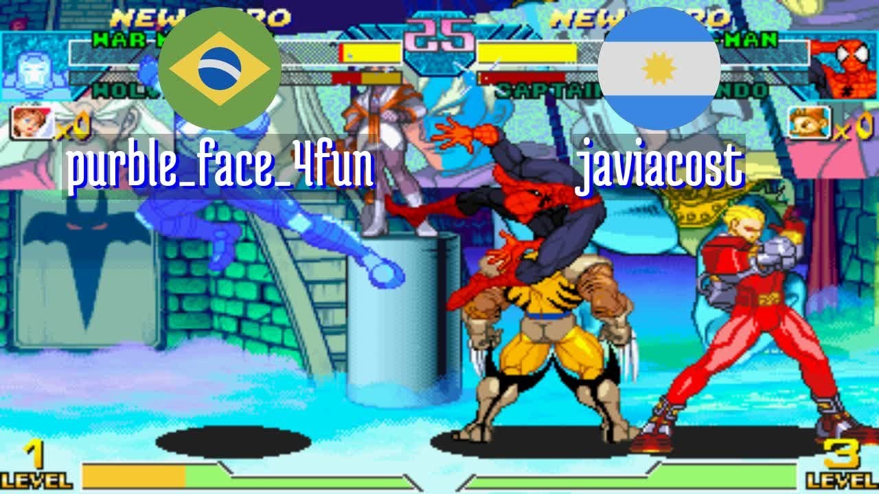 FT5 @mvsc: purble_face_4fun (BR) vs javiacost (AR) [Marvel vs Capcom ...