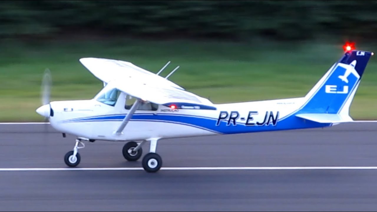 Smallest Airplanes Landing and Take Off Video Cessna 152 (TGL) - YouTube