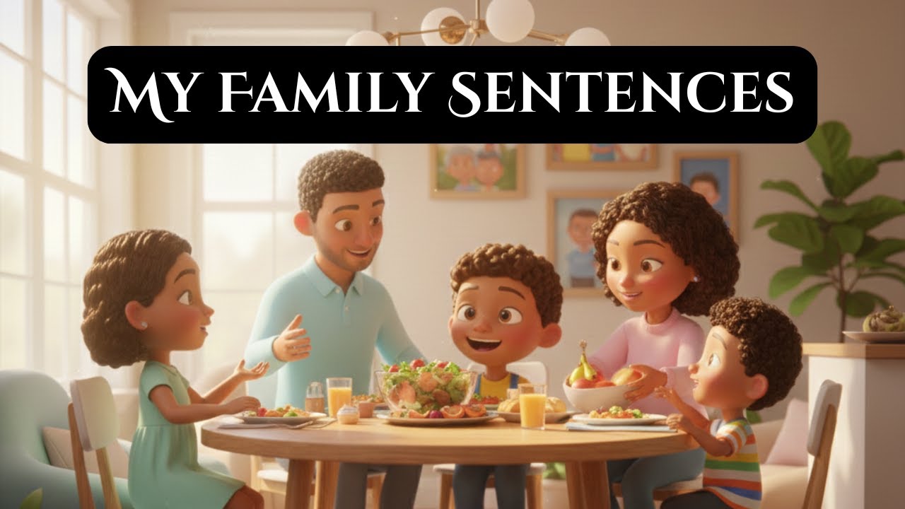 My Family Sentences - YouTube