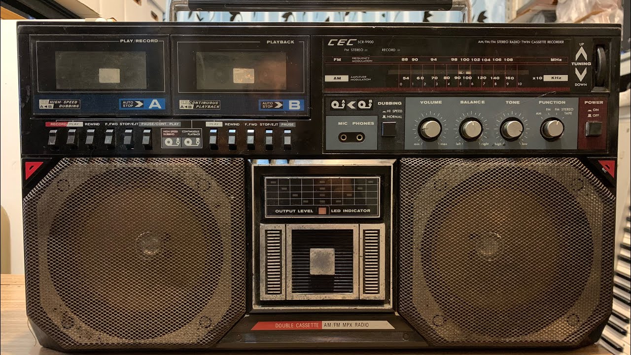 CEC SCR-9900 boombox belt replacement (part 1) - YouTube