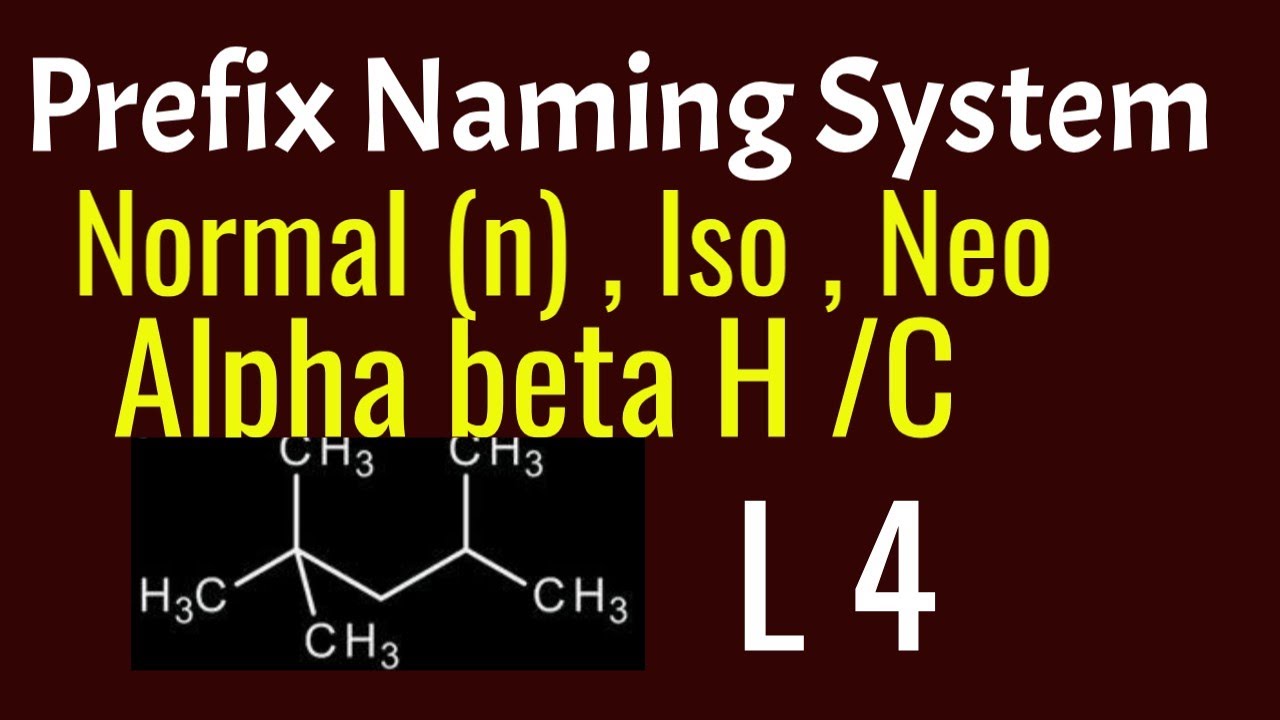 Naming of Prefix Iso Neo Sec Tert |GOC | Swift Organic Neet UG - YouTube