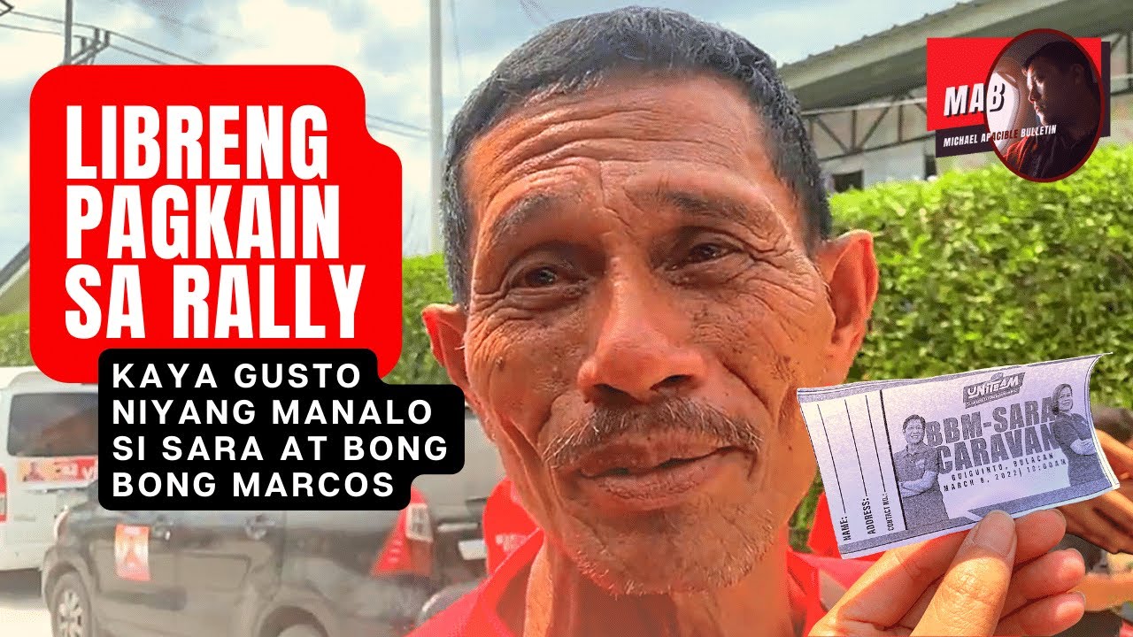 BBM SARA Bulacan Rally HAKOT ng Mayor May Pa-Raffle at Food Stub Ticket ...