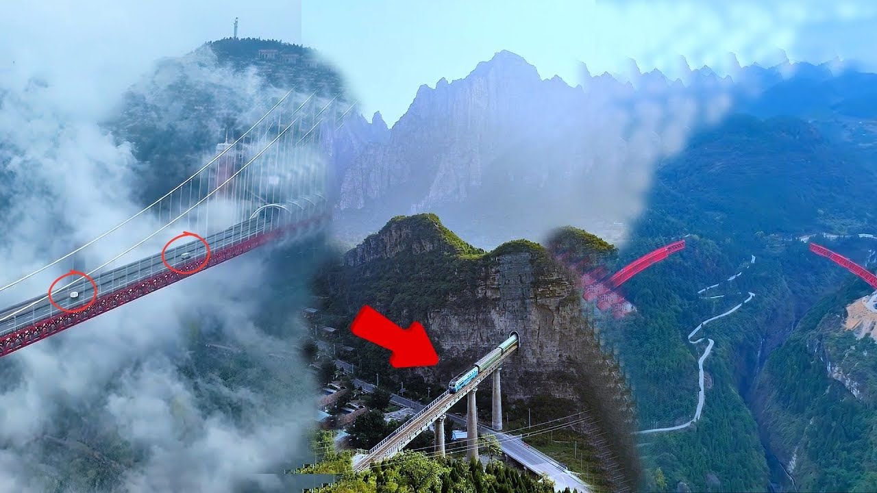 Amazing Chinese infrastructure | Buildings on cliffs | China’s natural ...