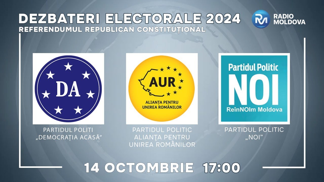 🔴 DEZBATERI ELECTORALE Referendumul republican constituțional // 14.10. ...