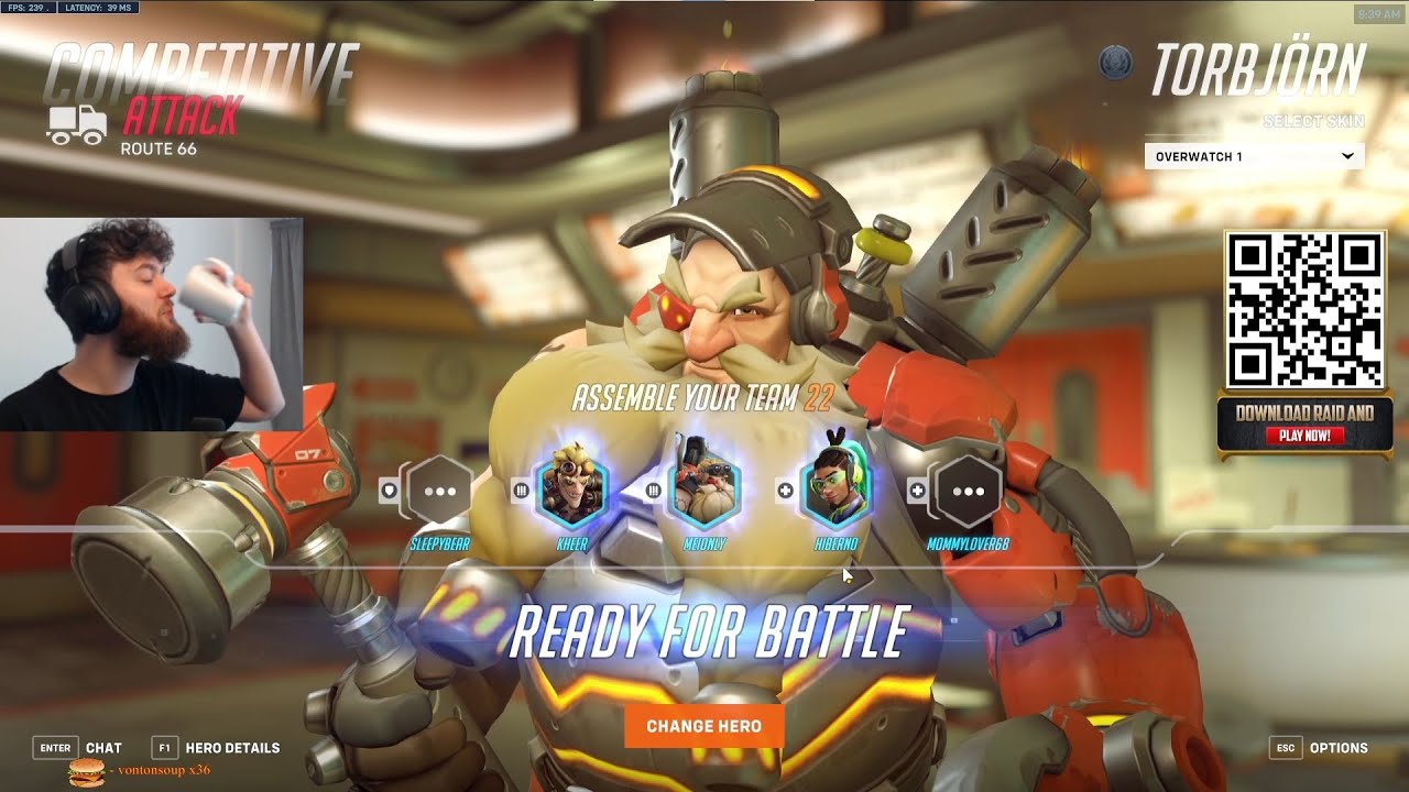 TORBJORN BUFF! DAFRAN INSANE TORBJORN OVERWATCH 2 RANKED GAMEPLAY ...