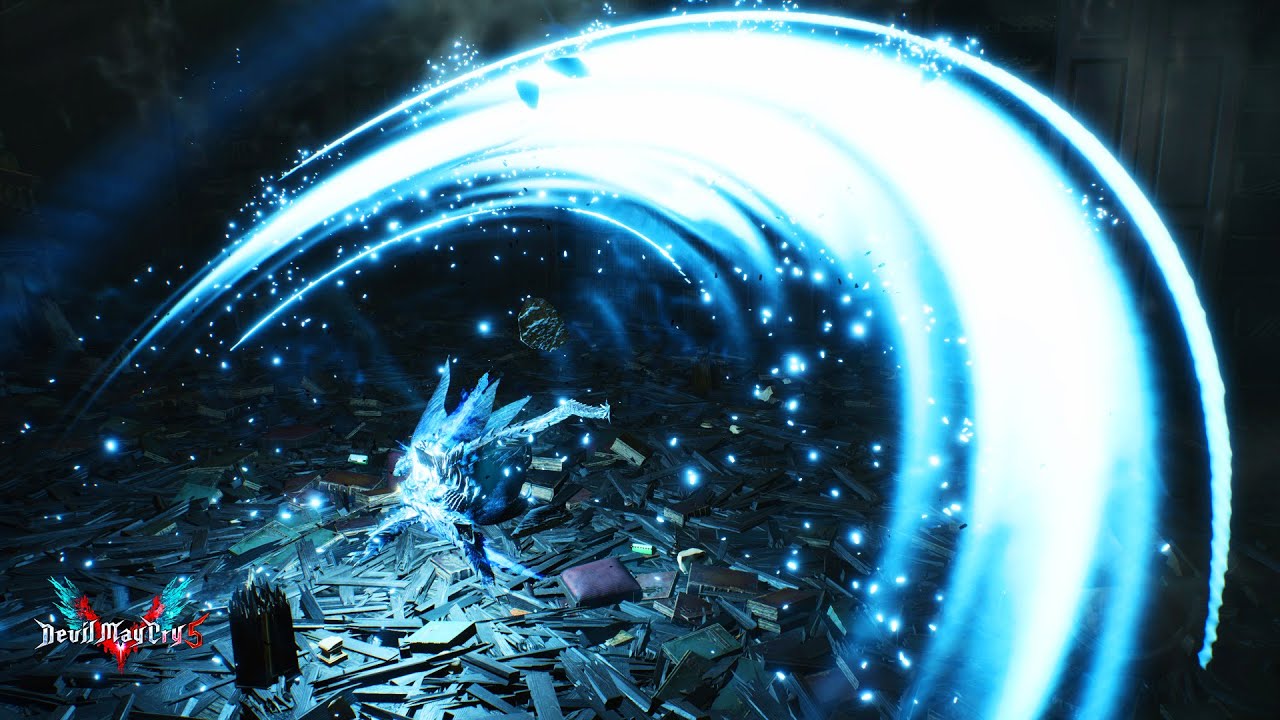 Devil May Cry 5 - Vergil Combo Analysis - Library combo - YouTube