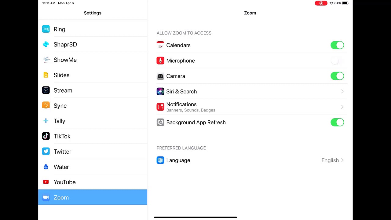 Update the Settings on an Apple 🍏 Device for Zoom App - YouTube