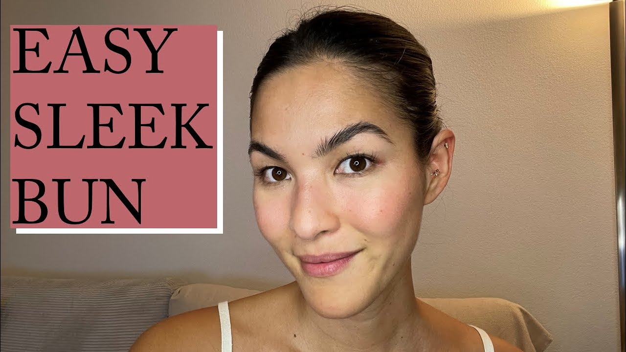 No-Fuss Sleek Bun Tutorial: The Lazy Girl's Guide to Effortless Style - YouTube