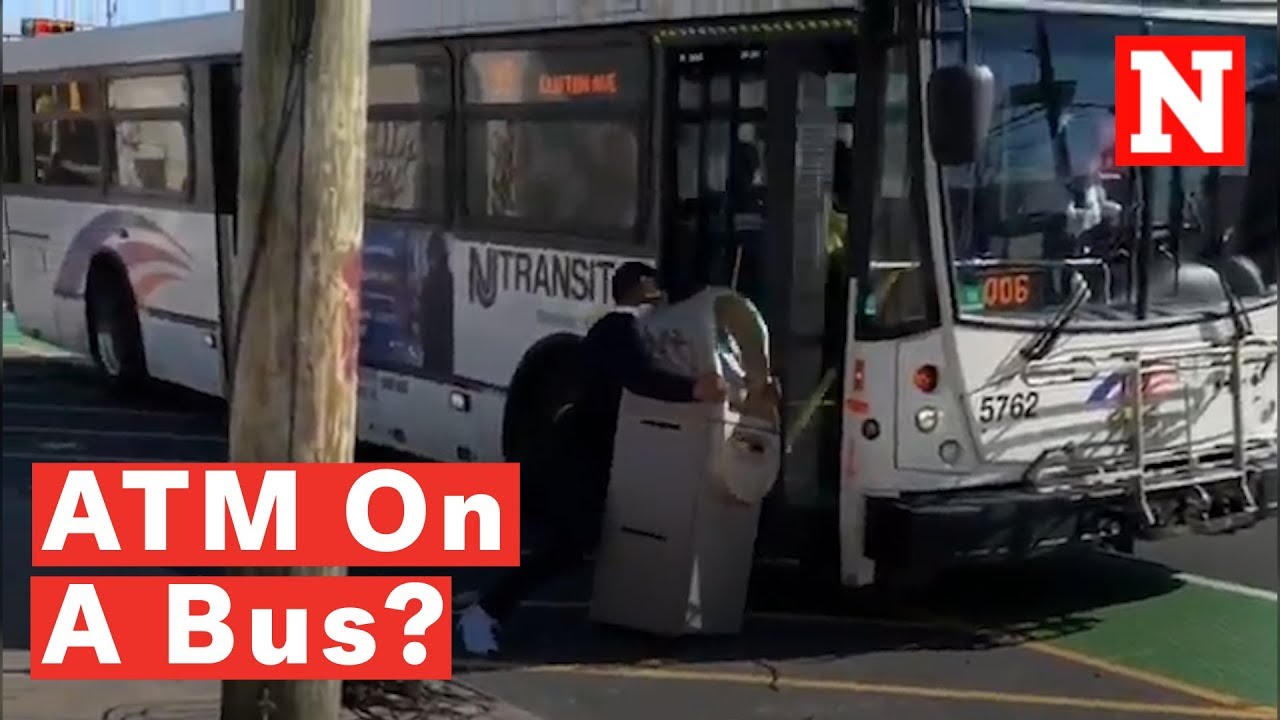 Watch: Comedian Tries To Lug A Whole ATM Machine Onto NJ Transit Bus ...