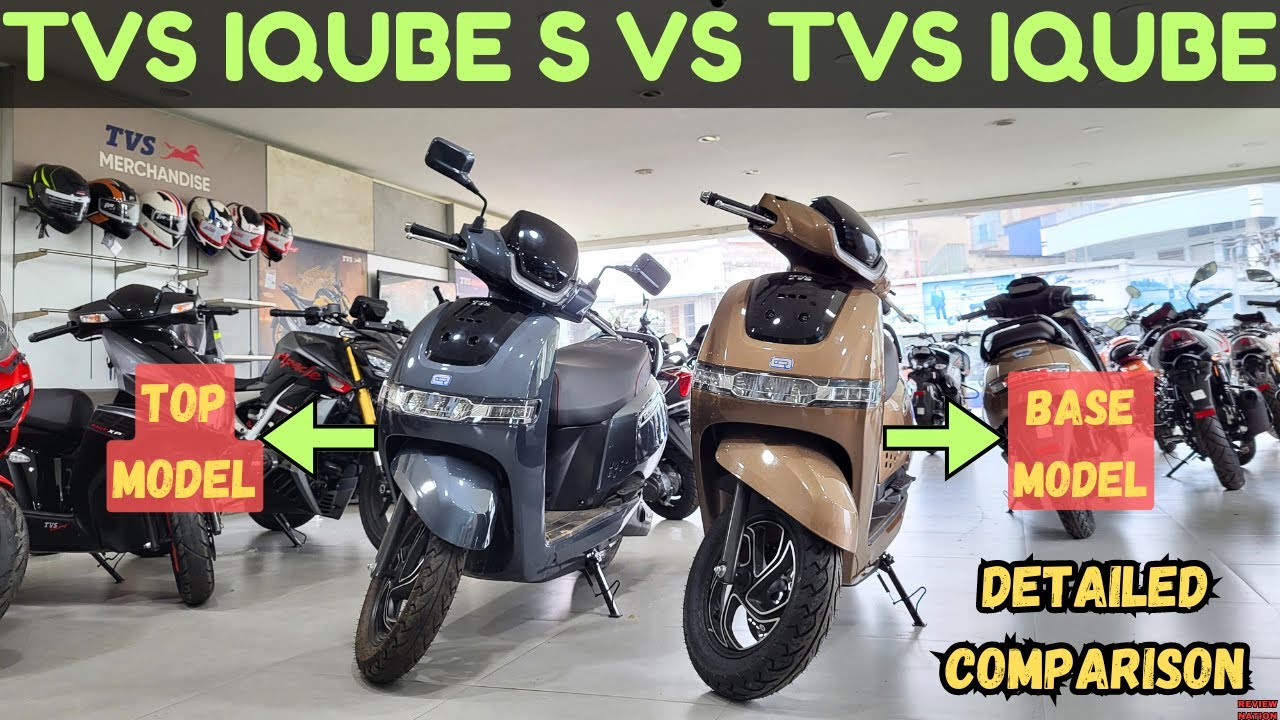 2024 TVS Iqube Top Model vs Base Model Detailed Comparison 🔥 | Kon Hai ...