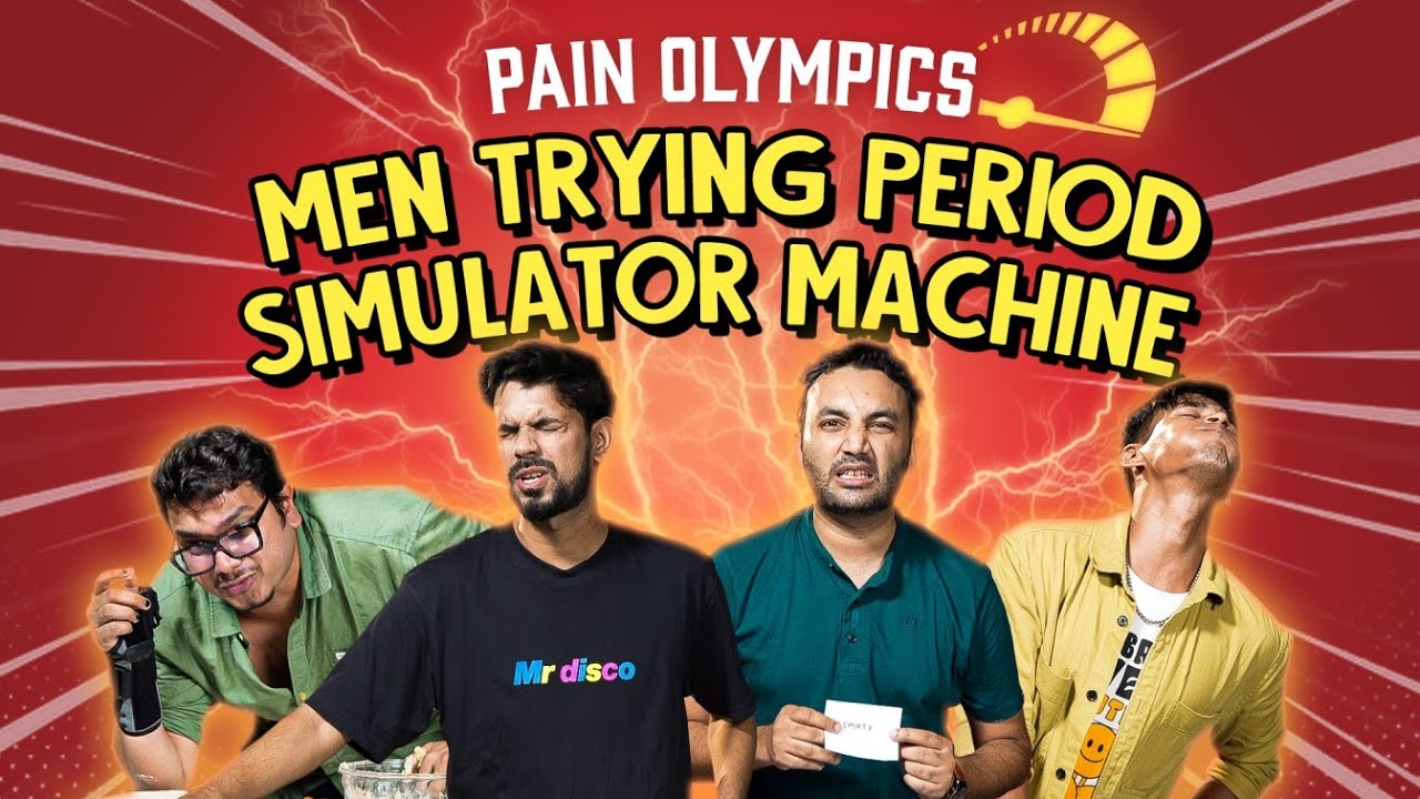 Pain Olympics: Men Trying Period Simulator Machine | Ok Tested - YouTube